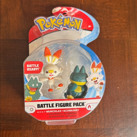 Pokemon | Toys | Pokemon Battle Figure Pack Munchlax And Scorbunny Toys ...